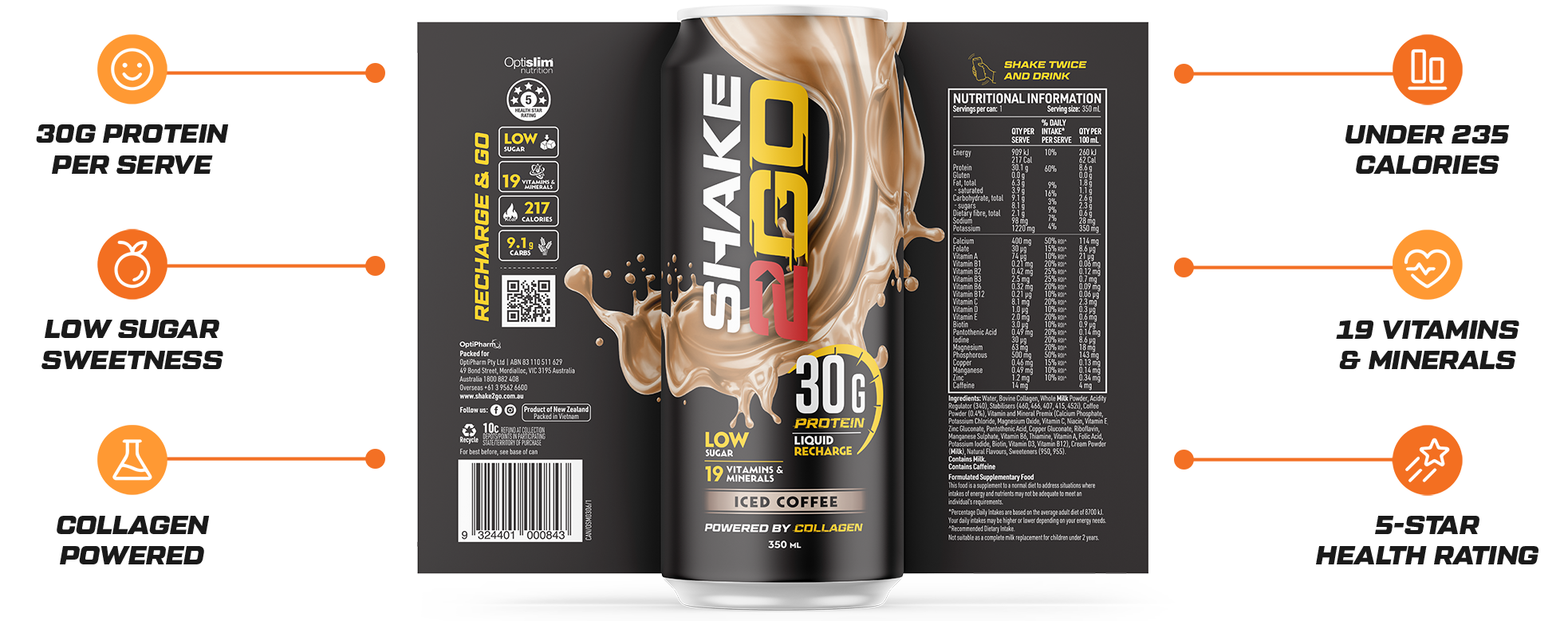 Best Protein Shakes & Snacks in New Zealand | Shake2Go NZ
