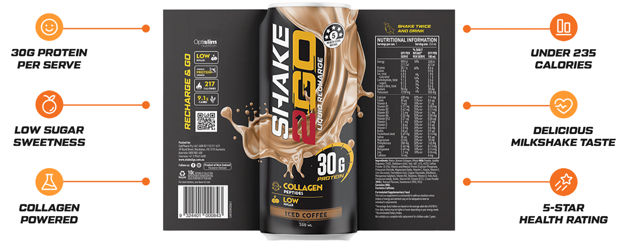 Best Protein Shakes & Snacks in New Zealand | Shake2Go NZ