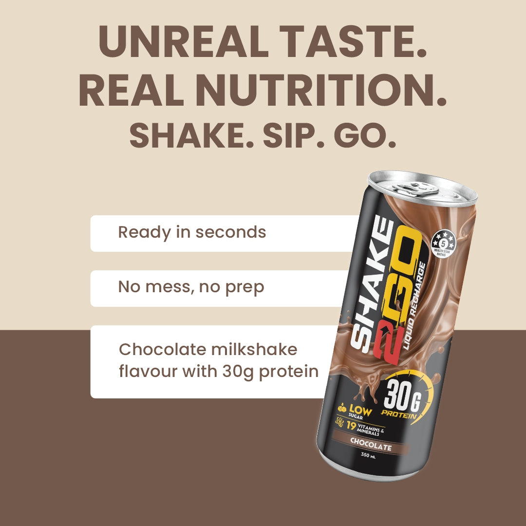 High Protein Chocolate Shake - Healthy Milkshake | Shake2Go NZ